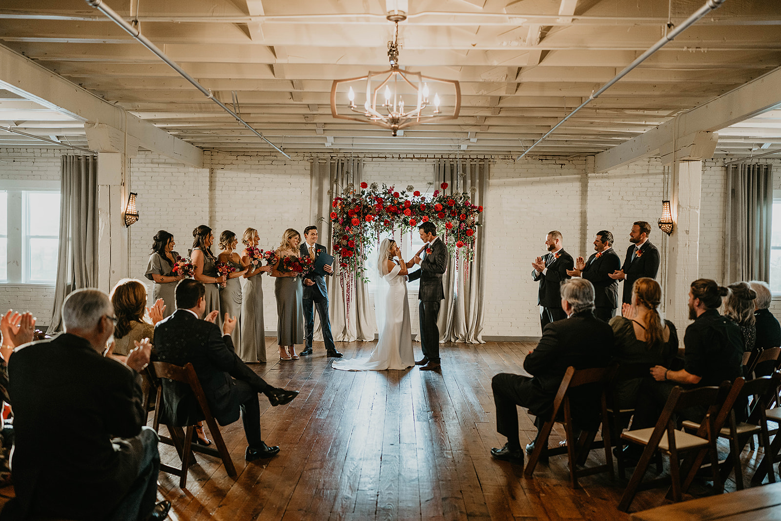Hannah and Dustyn's Industrial and Romantic Wedding - thefloraleclectic.com